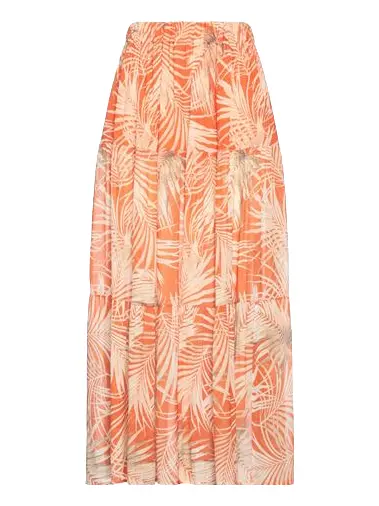 FISICO Maxi Flared Skirt - Orange
