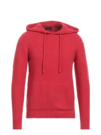 ROBERTO COLLINA Knitted Hoodie - Red