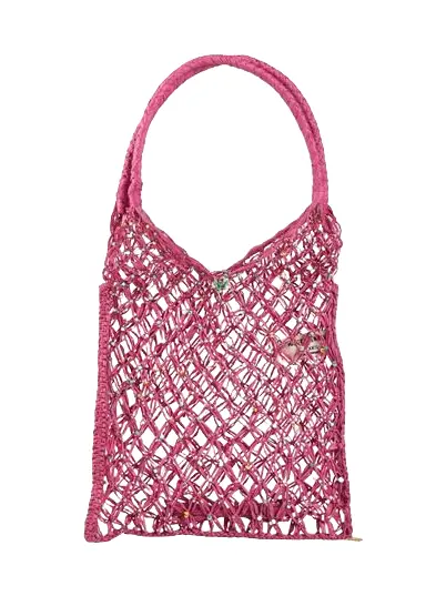 MADE FOR A WOMAN Shoulder Bag Textile Fibers - Pink