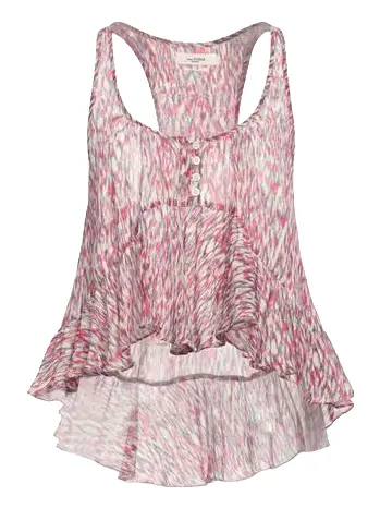 MARANT ETOILE Peplum Top - Pink