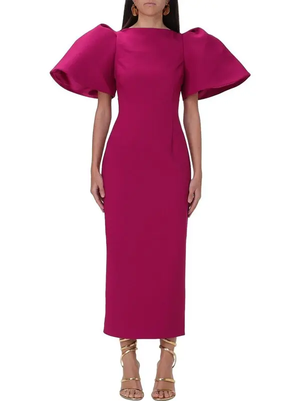 Solace London Dress - Fuchsia
