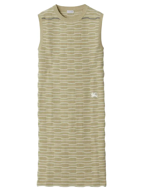 Burberry Ribbed Mini-dress - Neutrals