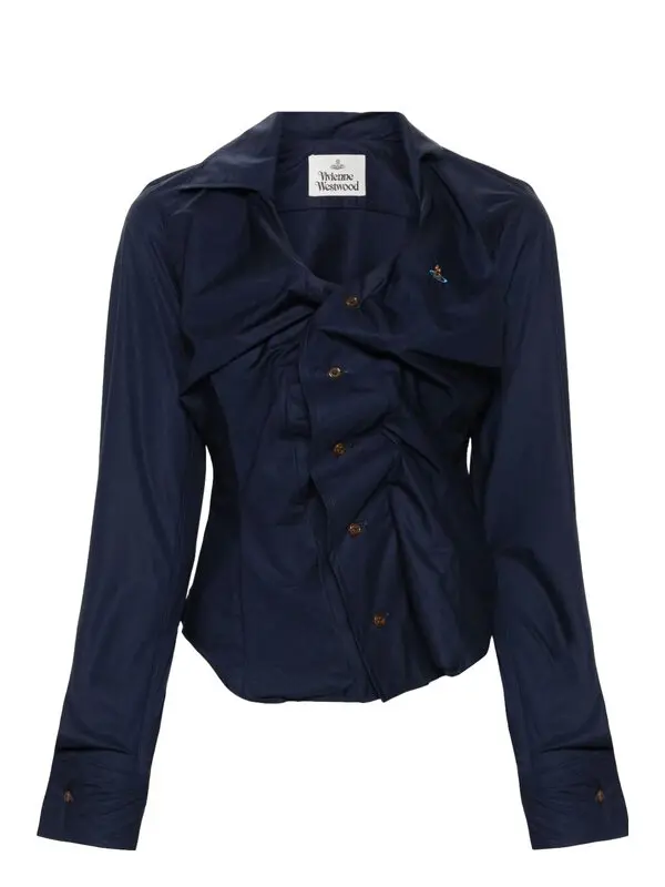 VIVIENNE WESTWOOD Drunken Denim Shirt - Blue