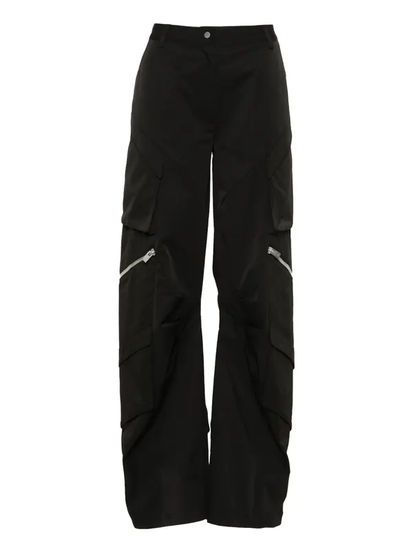 HELIOT EMIL Cotton Straight Trousers - Black