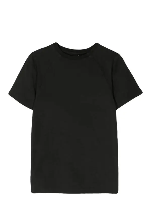 ENTIRE STUDIOS Crew-neck Cropped T-shirt - Black