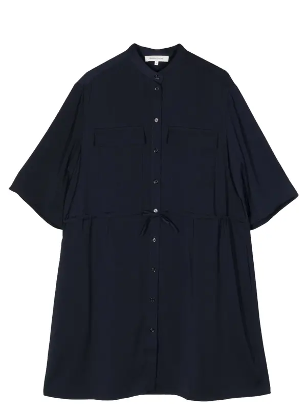 Maison Kitsuné Button-up Mini Dress - Blue