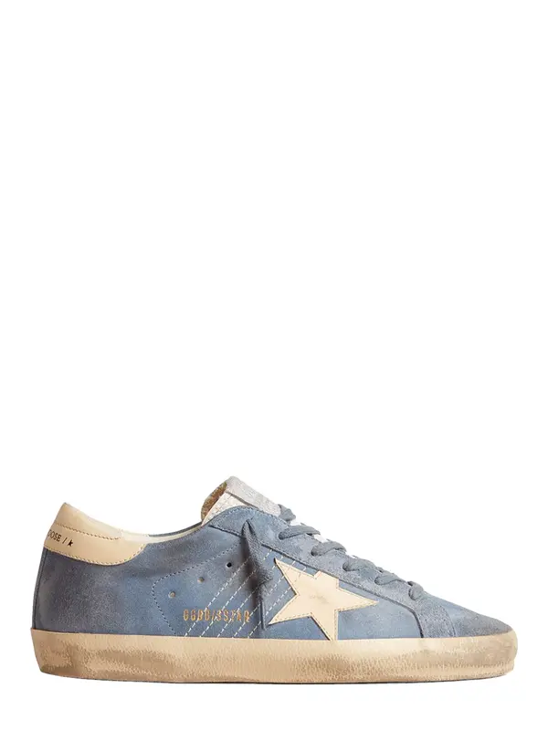 GOLDEN GOOSE Super-star Leather Sneakers - Blue