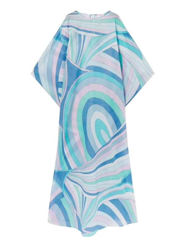 Emilio Pucci - PUCCI Iride-Print Cotton Kaftan Dress