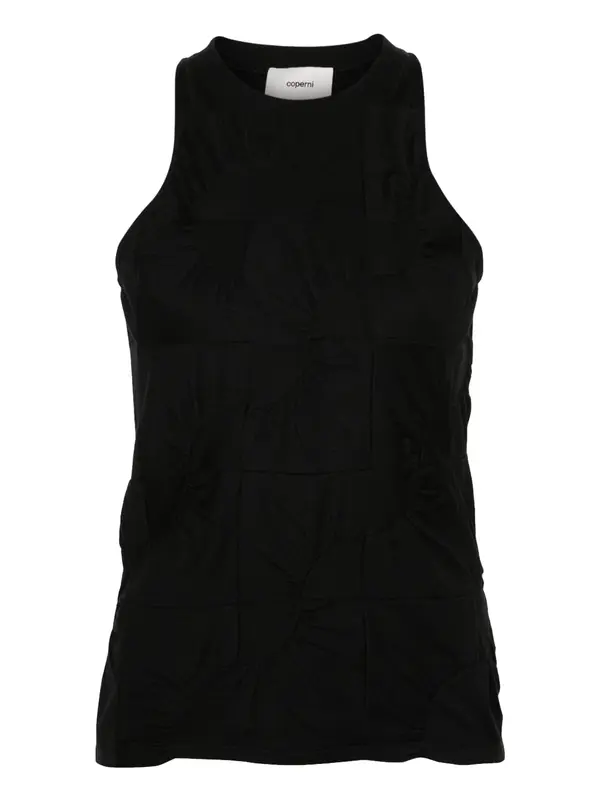 Coperni Gathered-detail Tank Top - Black