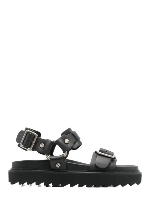 Acne Studios Buckle-fastening Leather Sandals - Black