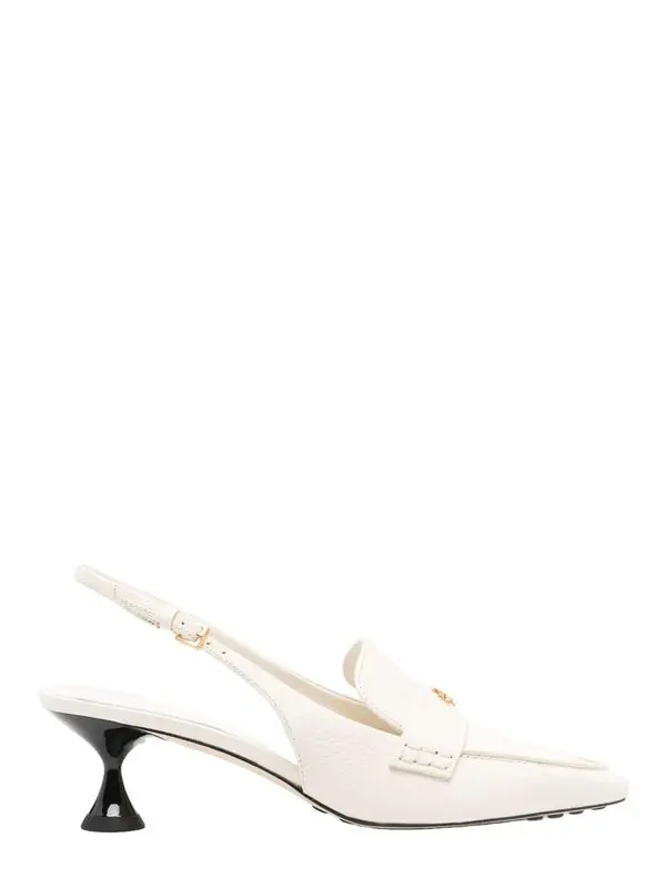 Tory Burch 60mm Slingback Leather Pumps - Neutrals