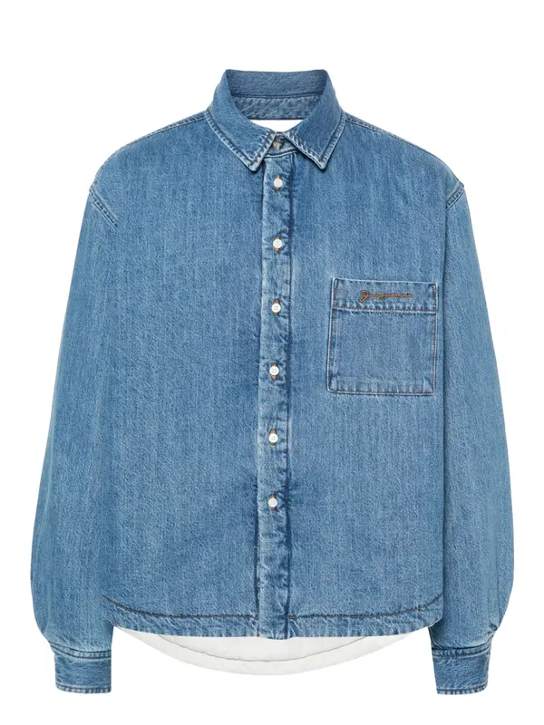 Jacquemus La Chemise Boulanger Denim Shirt Jacket - Blue