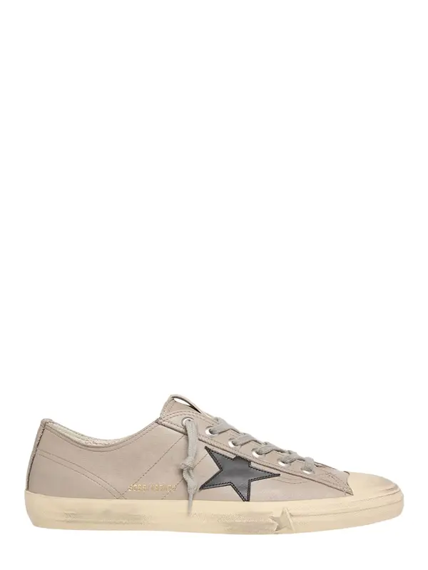 Golden Goose V-star 2 Leather Low-top Sneakers - Pearl Black