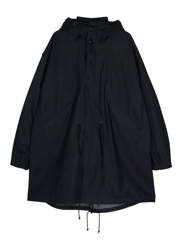 Junya Watanabe X C.p. Company Cotton Raincoat - Blue