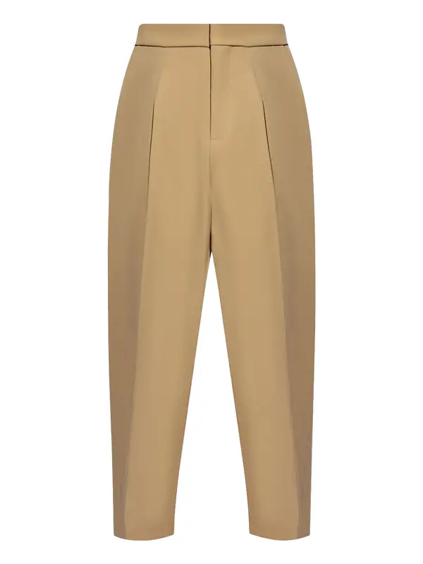 Fear Of God Logo-patch Wool Trousers - Neutrals