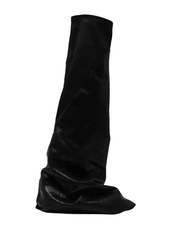 Rick Owens Slouchy Knee-high Boots - Black