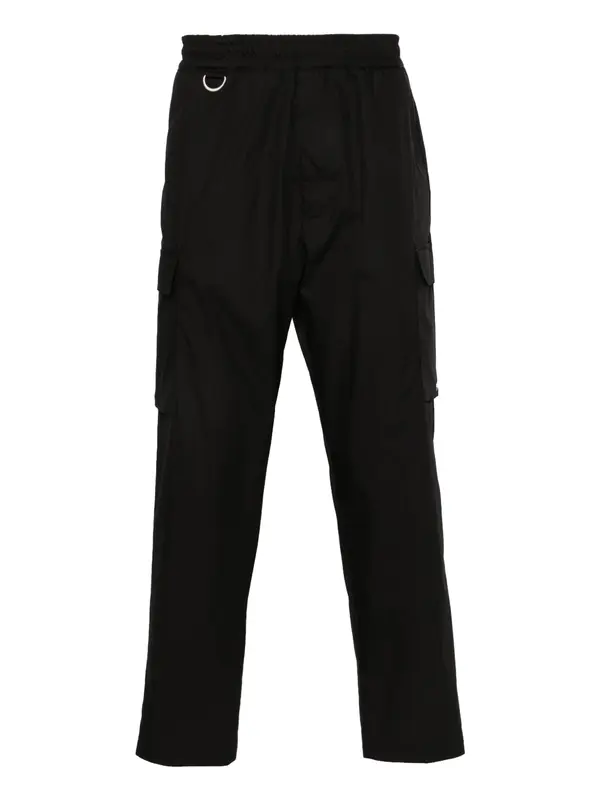 LOW BRAND Tapered Cropped Trousers - Black