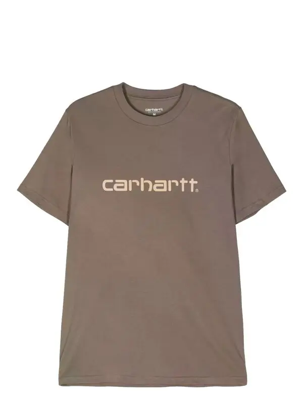 Carhartt Work In Progress Script Cotton T-shirt - Brown