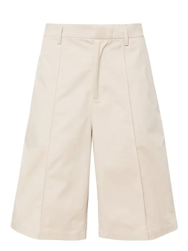 Neil Barrett Mid-rise Chino Shorts - Neutrals