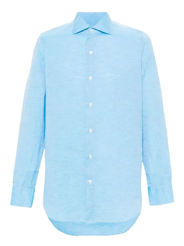 FINAMORE 1925 Long-sleeves Shirt - Blue