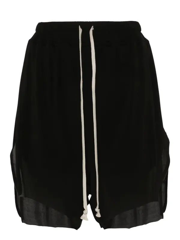 Rick Owens Raw-cut Shorts - Black