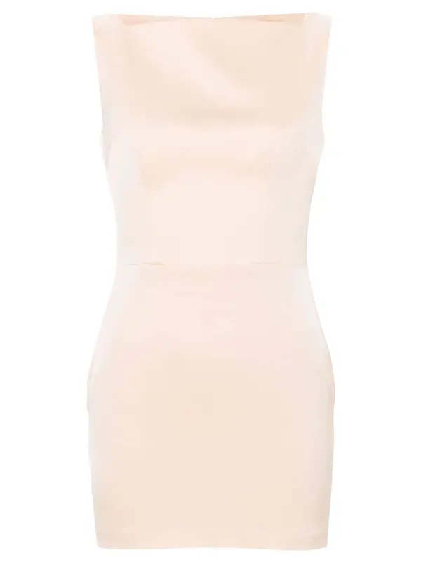 Alex Perry Draped Satin Mini Dress - Pink