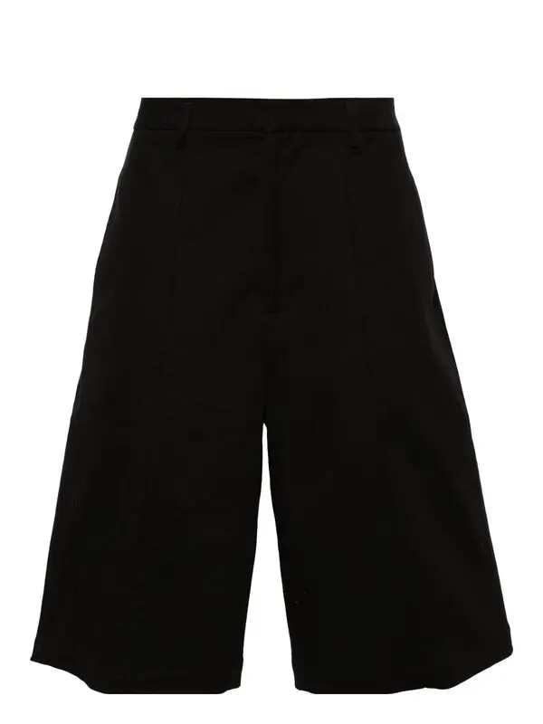 Neil Barrett Mid-rise Cotton Chino Shorts - Black