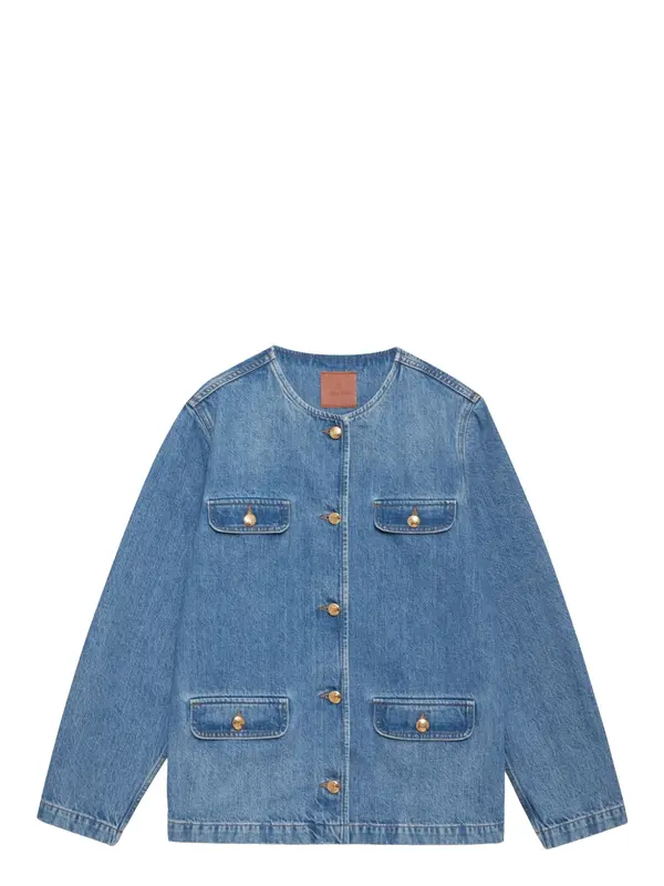 ANINE BING Janet Denim Jacket - Blue