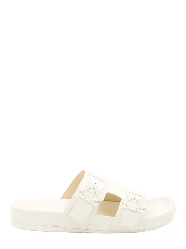 Loewe Ease Goatskin Slides - Neutrals