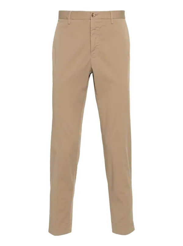 Incotex Tapered Cotton Chino Trousers - Brown