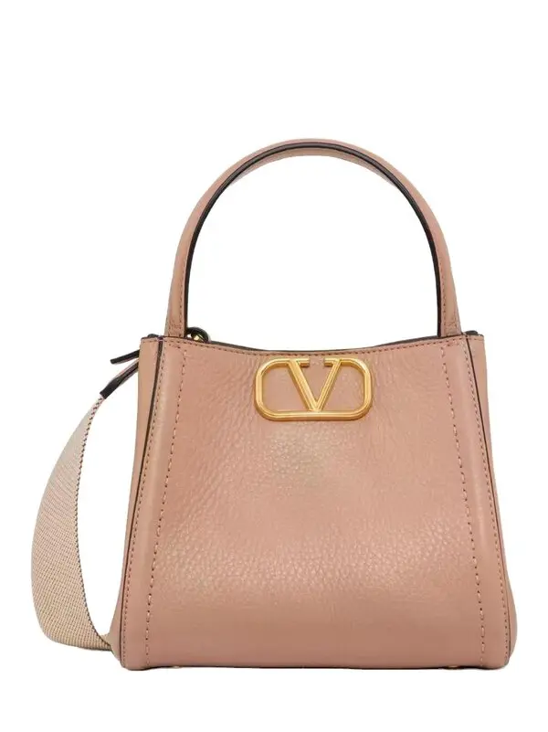 Valentino Garavani Alltime Leather Tote Bag - Neutrals