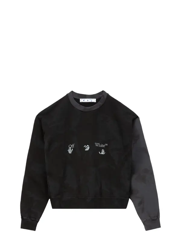 Off-White Tie Dye Crewneck - Black