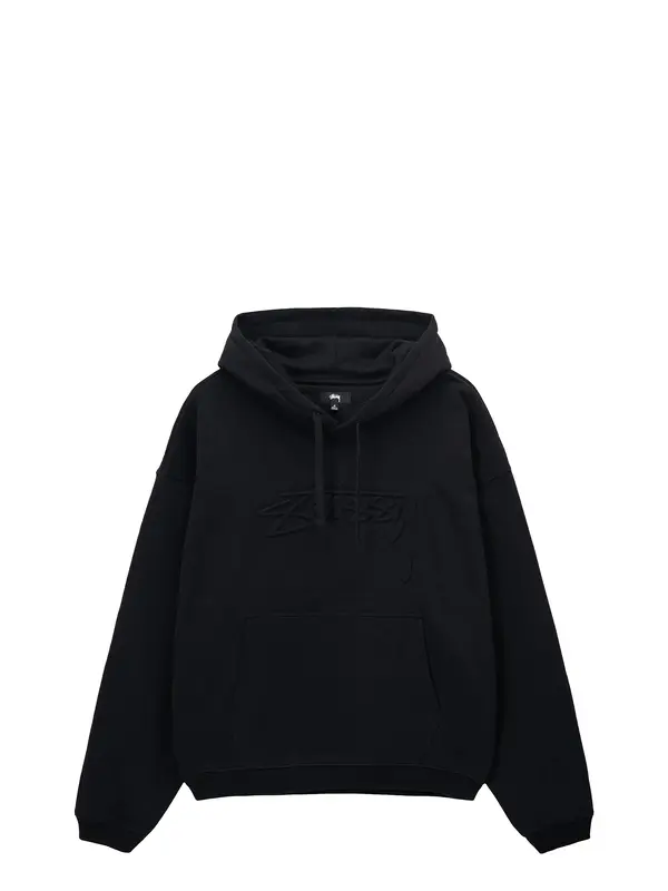 StÜssy Relaxed Oversized Hoodie - Black