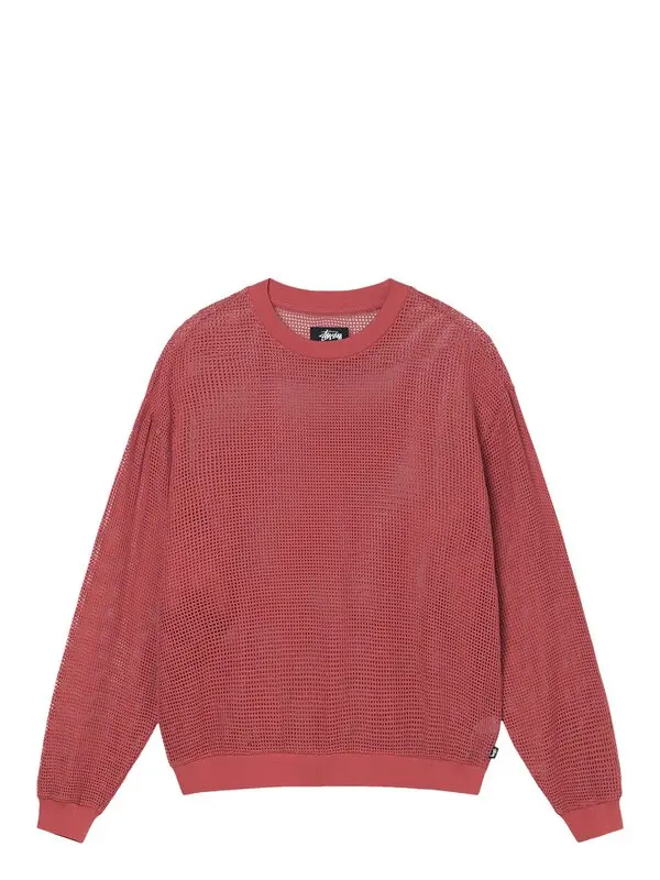 StÜssy Mesh Long-sleeve Crew - Red