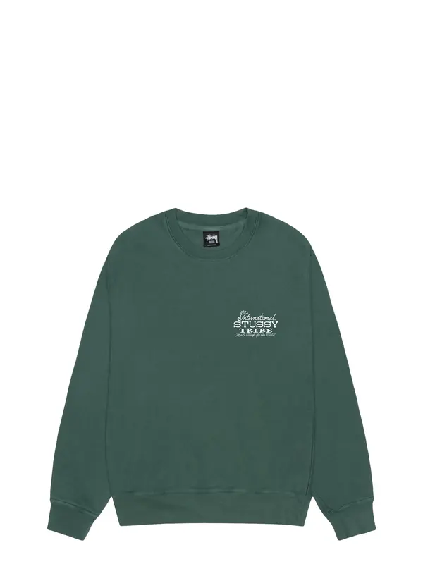 StÜssy Ist Crew Pigment Dyed 'forest - Green