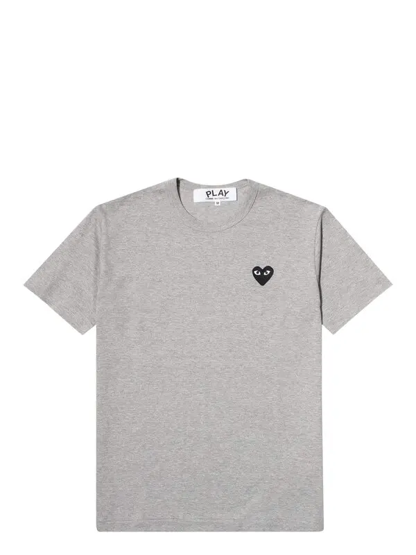 Play Comme Des Garcon Play T-shirt With Black Heart - Grey