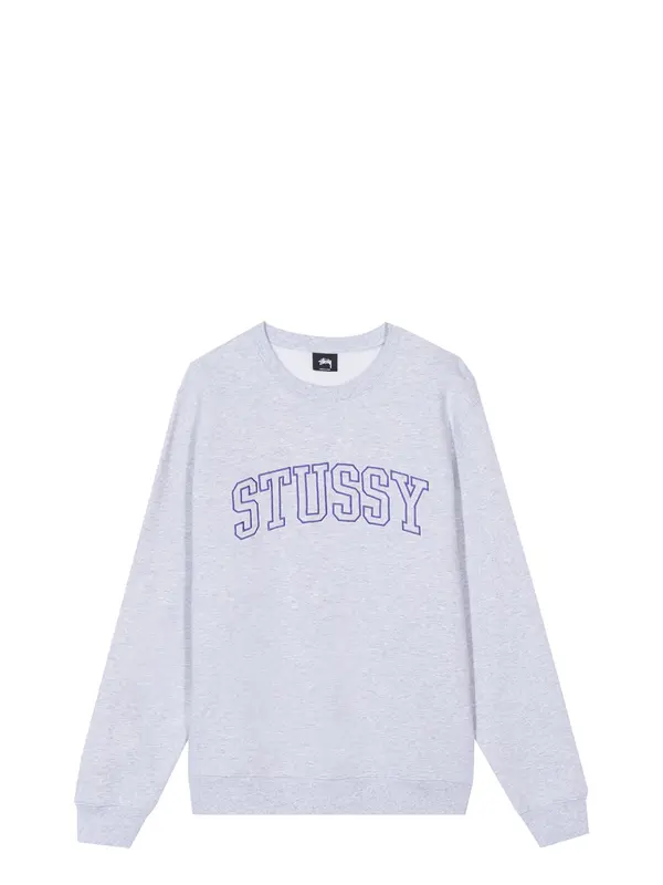 StÜssy Outline Applique Crewneck - Grey