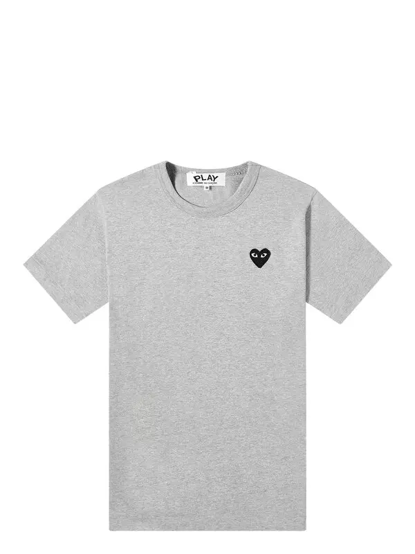 Play Comme Des Garcon Heart Logo T-shirt - Grey
