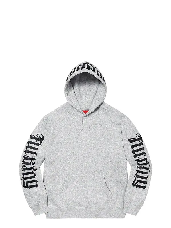 Supreme Ambigram Hooded Sweatshirt - Grey