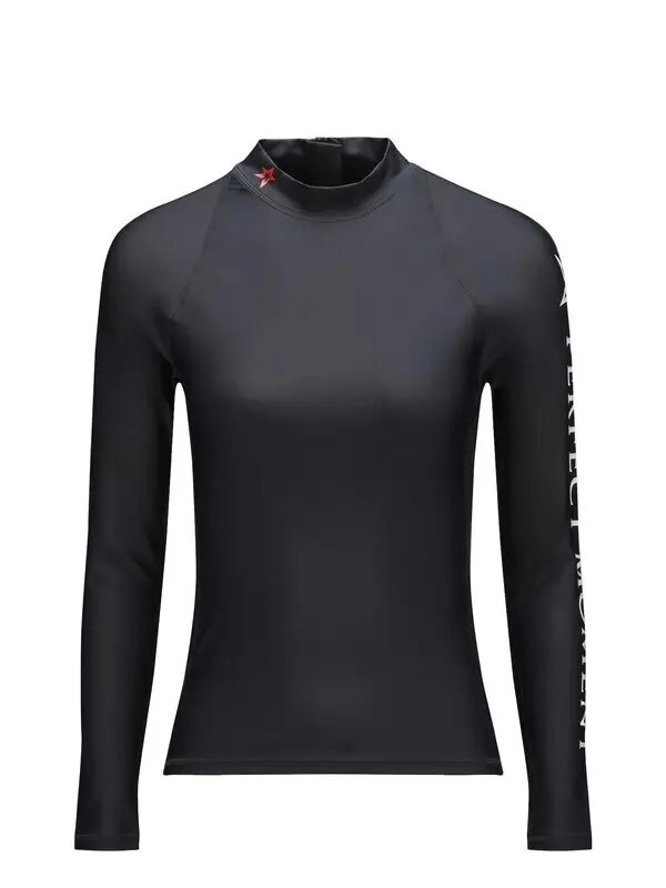 Perfect Moment Tempest Rash Guard Top - Black