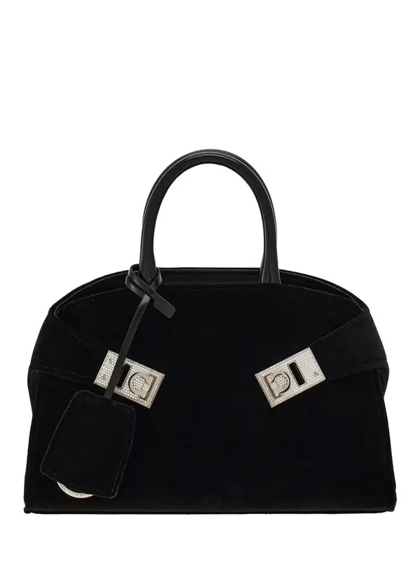 FERRAGAMO Hug Handbag - Black