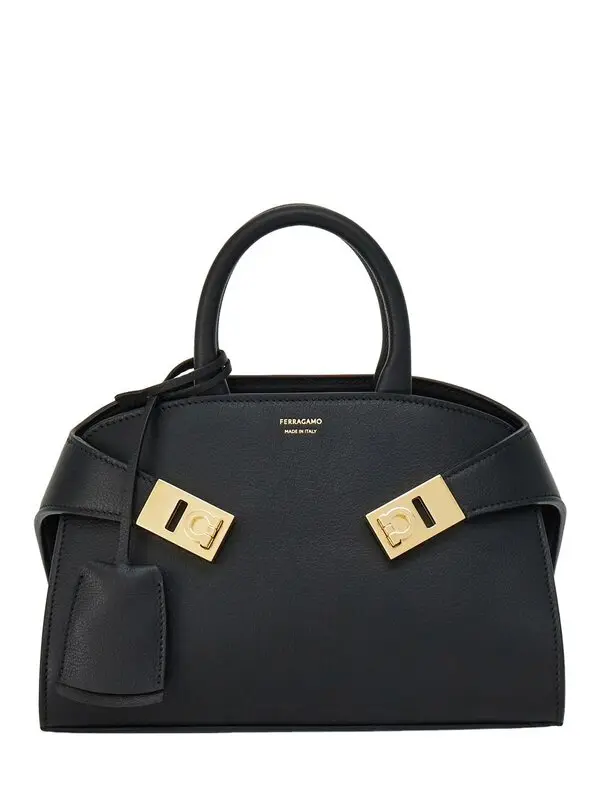 FERRAGAMO Hug Handbag - Black