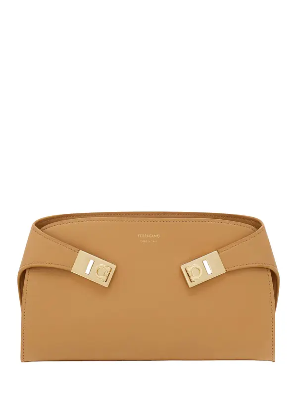 FERRAGAMO Hug Crossbody Bag - Beige