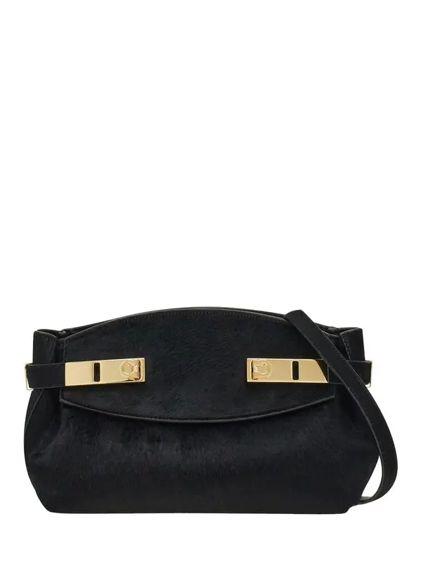 FERRAGAMO Hug Crossbody Bag - Black