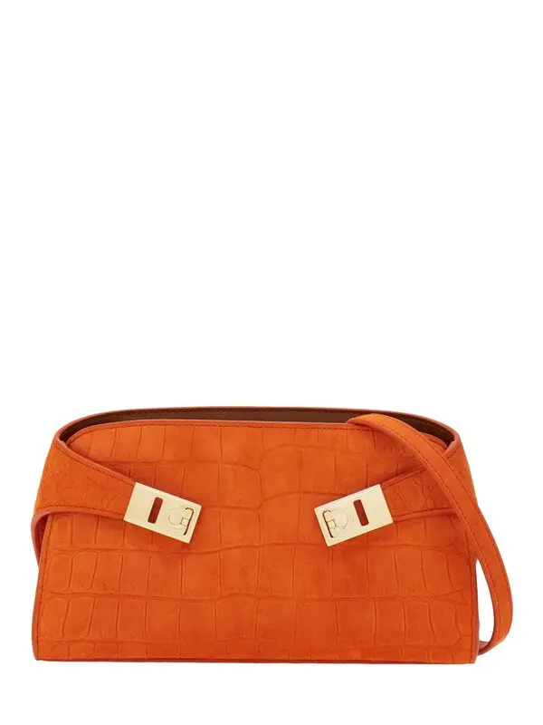 FERRAGAMO Hug Crossbody Bag - Orange