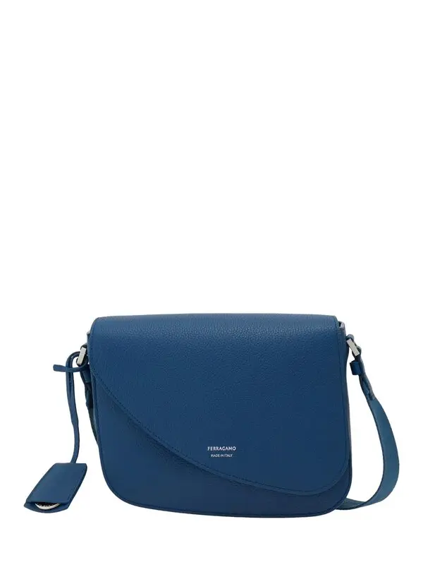 FERRAGAMO Fiamma Messenger Bag - Blue