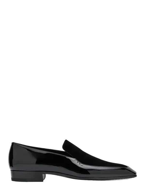 Saint Laurent Gabriel 20 Patent Leather Loafers - Nero