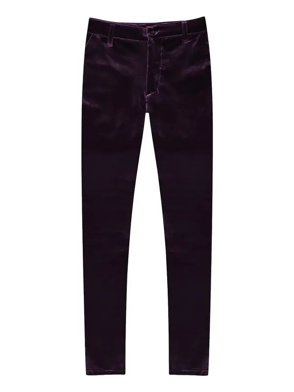 Monfrère Hugh Velvet Pants - Velvet Violet