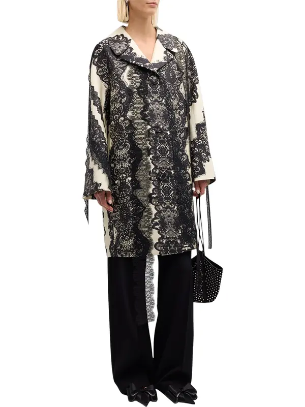 Libertine Venetian Lace-trimmed Coat - Ivobk