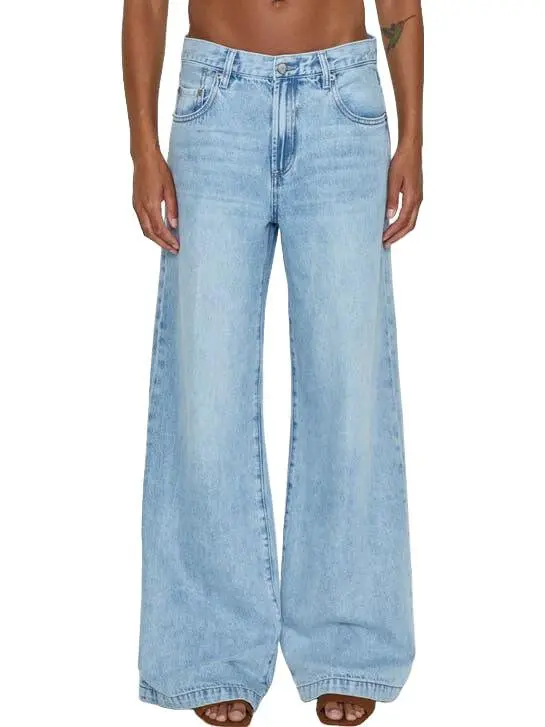 PISTOLA High Waist Wide Leg Jeans - Chateau